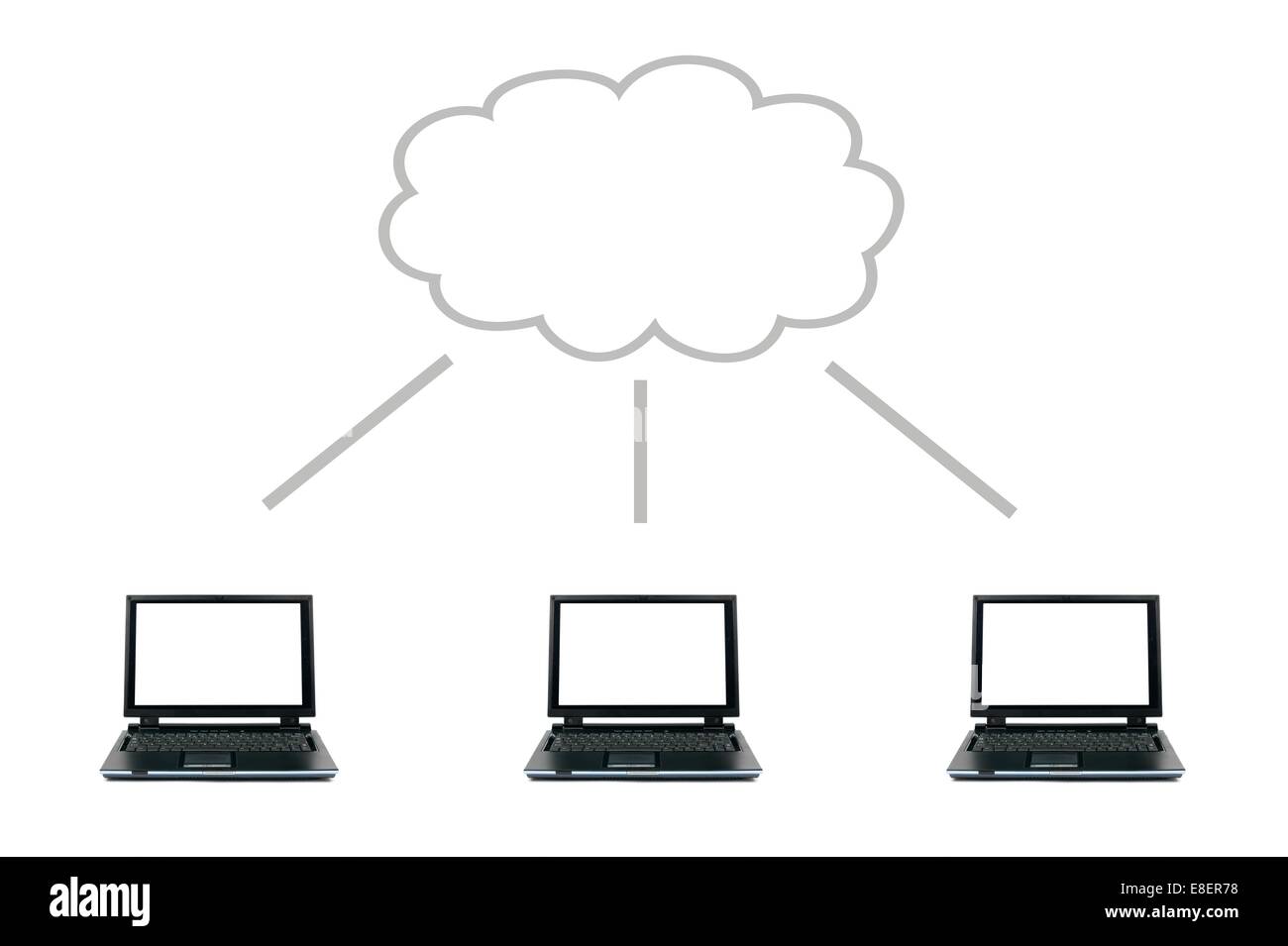 A conceptual image of computer cloud storage Stock Photo - Alamy