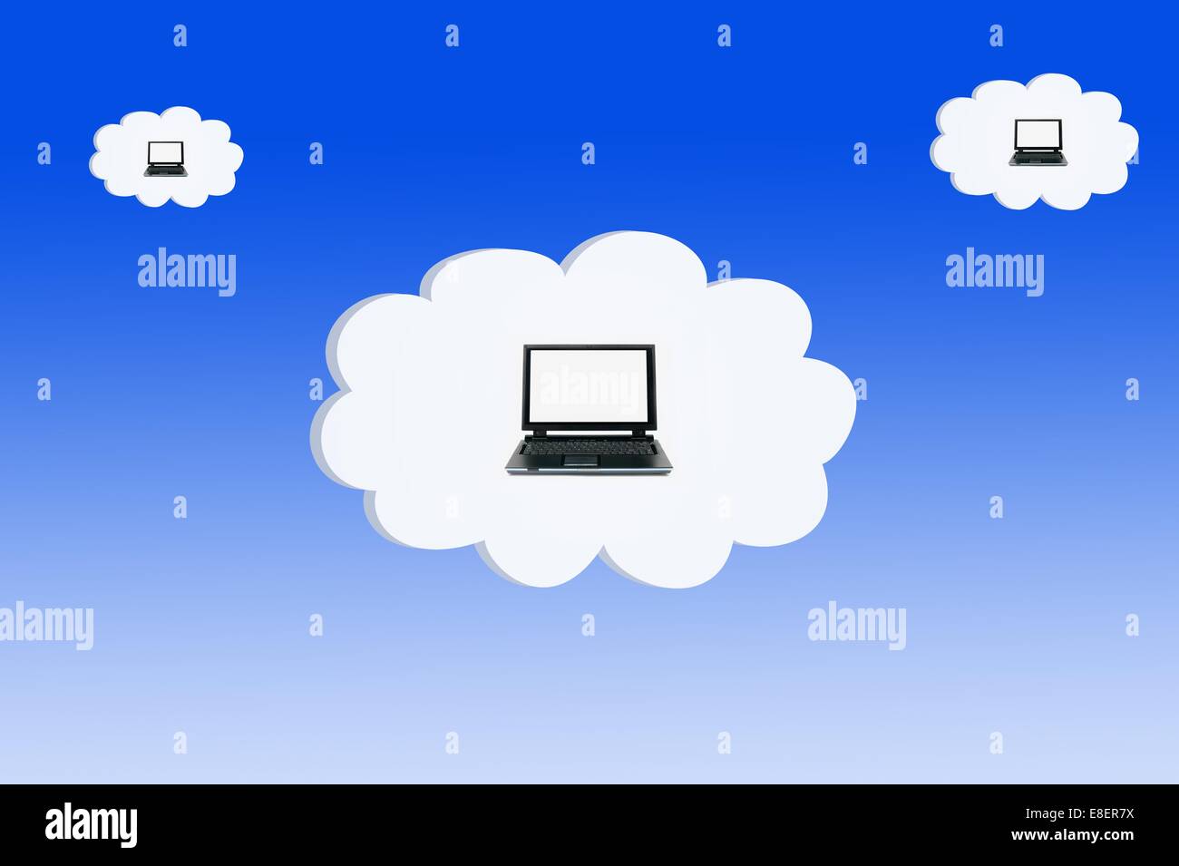 A conceptual image of computer cloud storage Stock Photo - Alamy