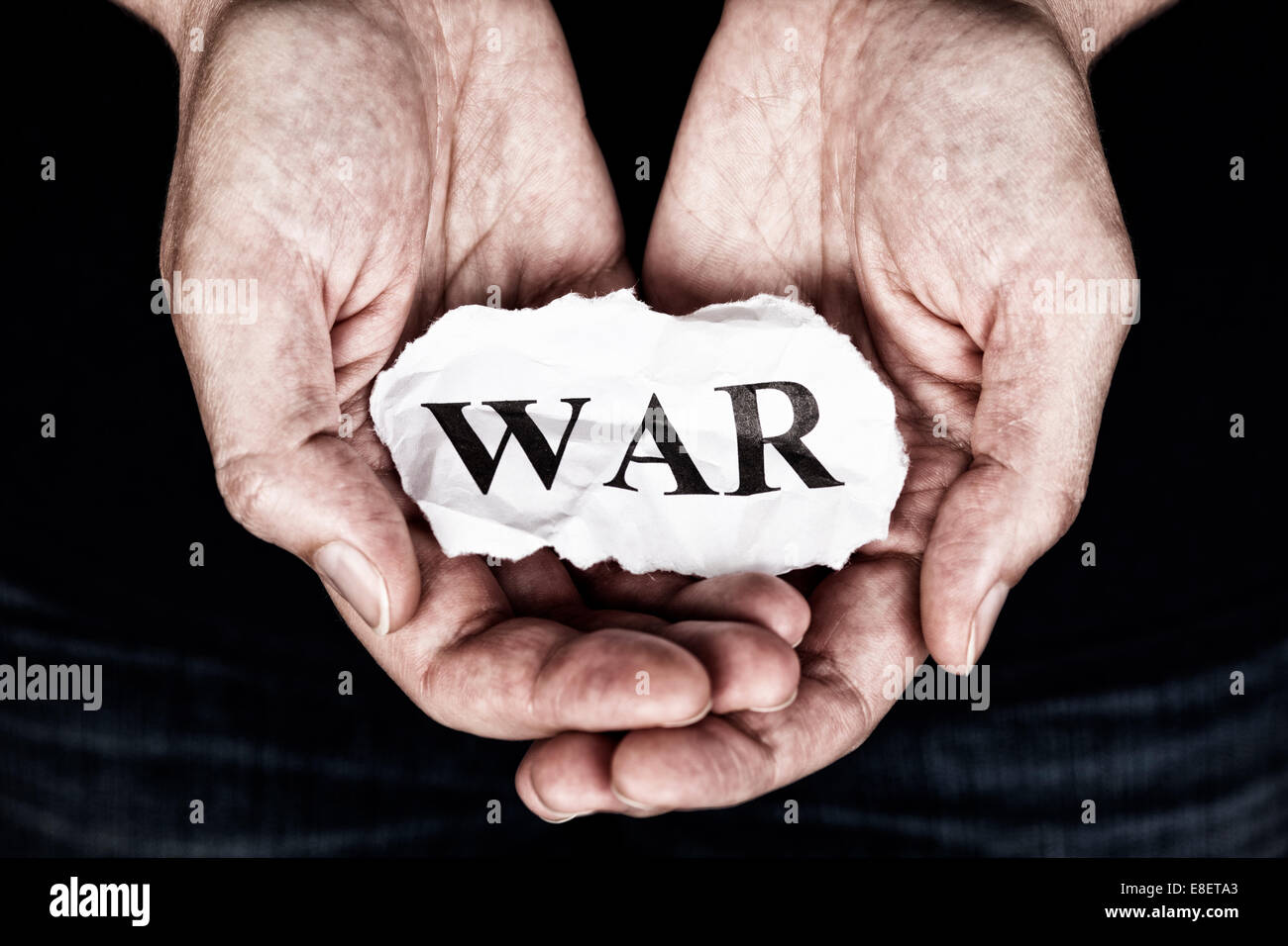 War word piece paper hi-res stock photography and images - Alamy