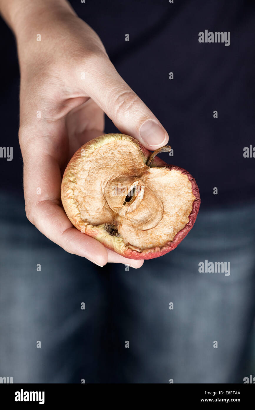 Half of a rotten apple hi-res stock photography and images - Alamy