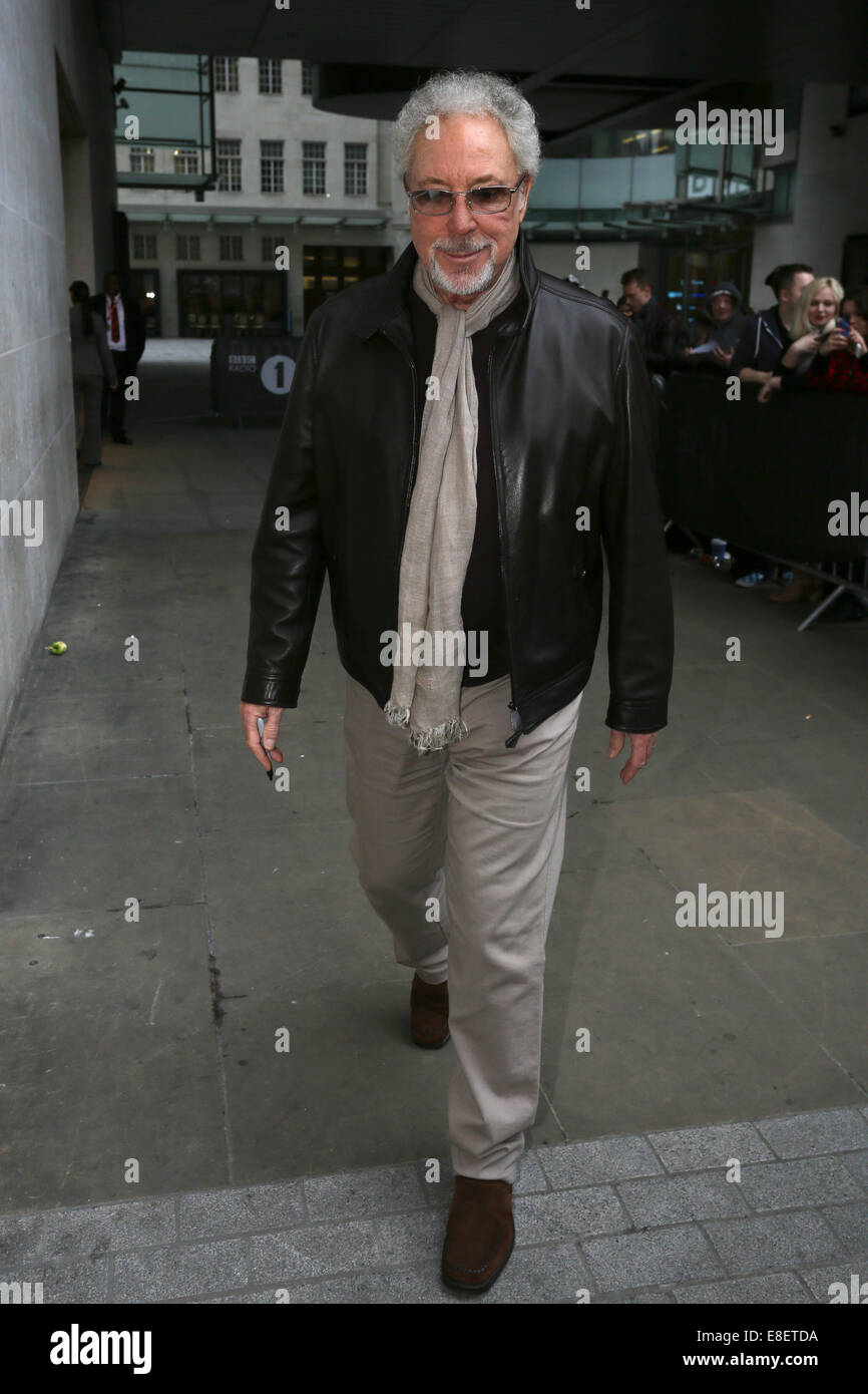 The Voice judges at BBC Radio 1 Featuring: Tom Jones Where: London ...