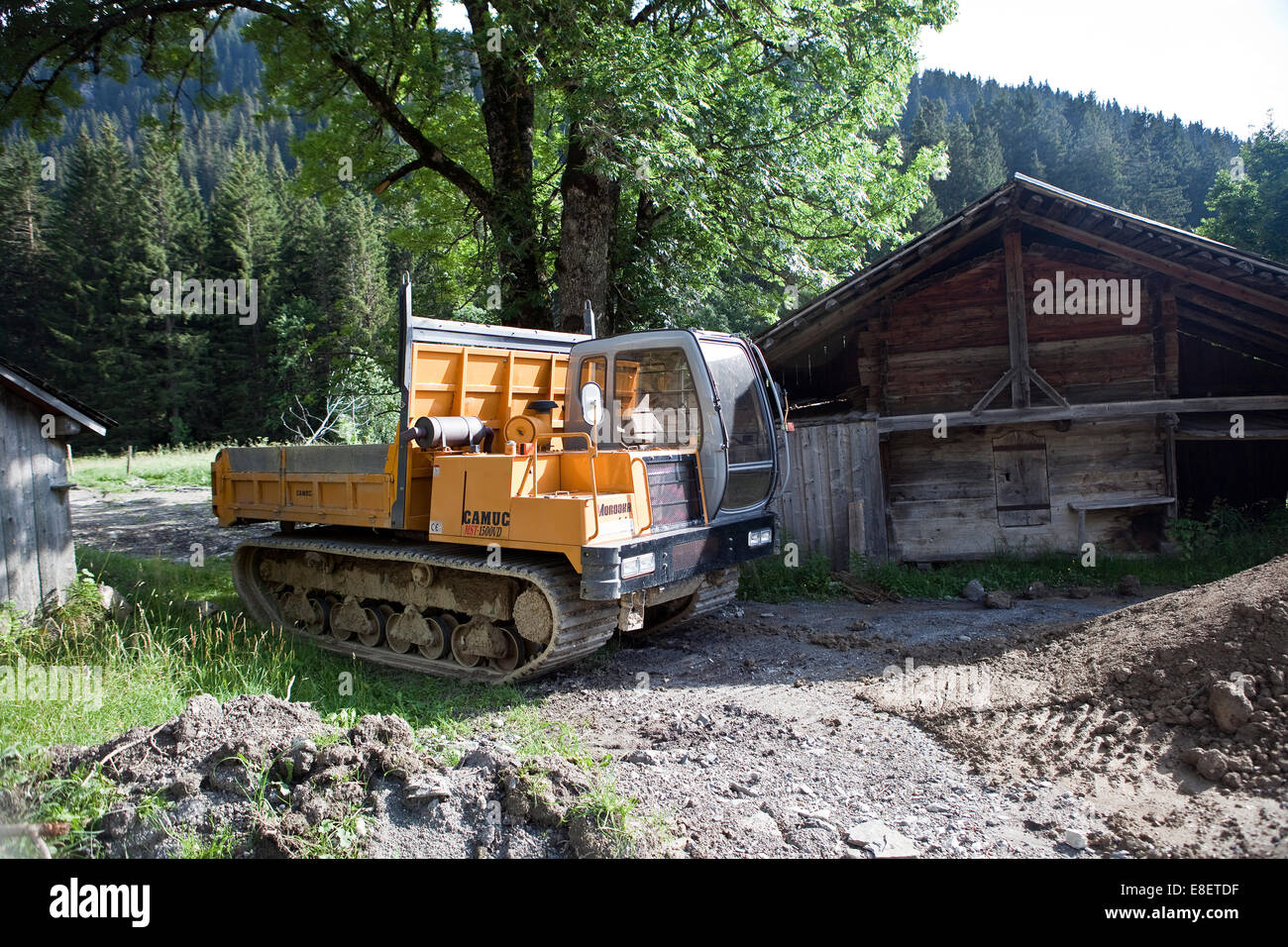 Crawler carrier on rubber track by Morooka Stock Photo - Alamy