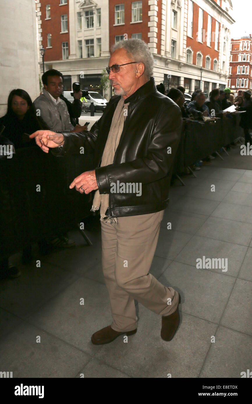 The Voice judges at BBC Radio 1 Featuring: Tom Jones Where: London ...