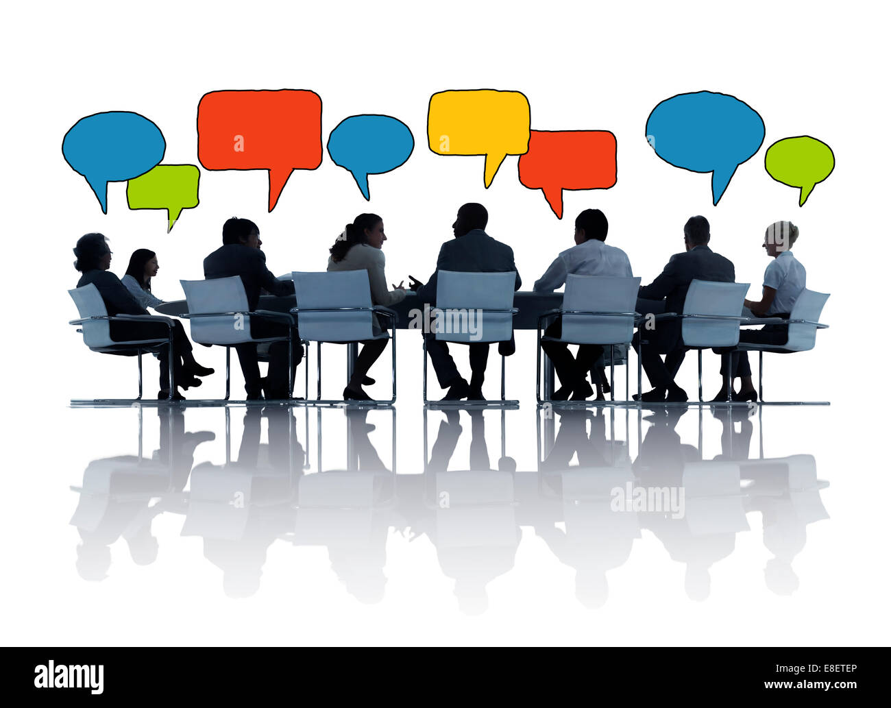 Business people in board Cut Out Stock Images & Pictures - Alamy