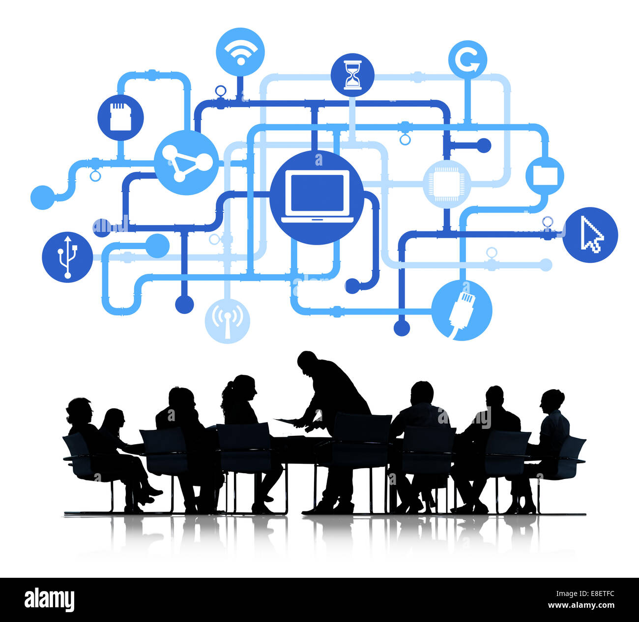 The Computer network Connection Stock Photo - Alamy