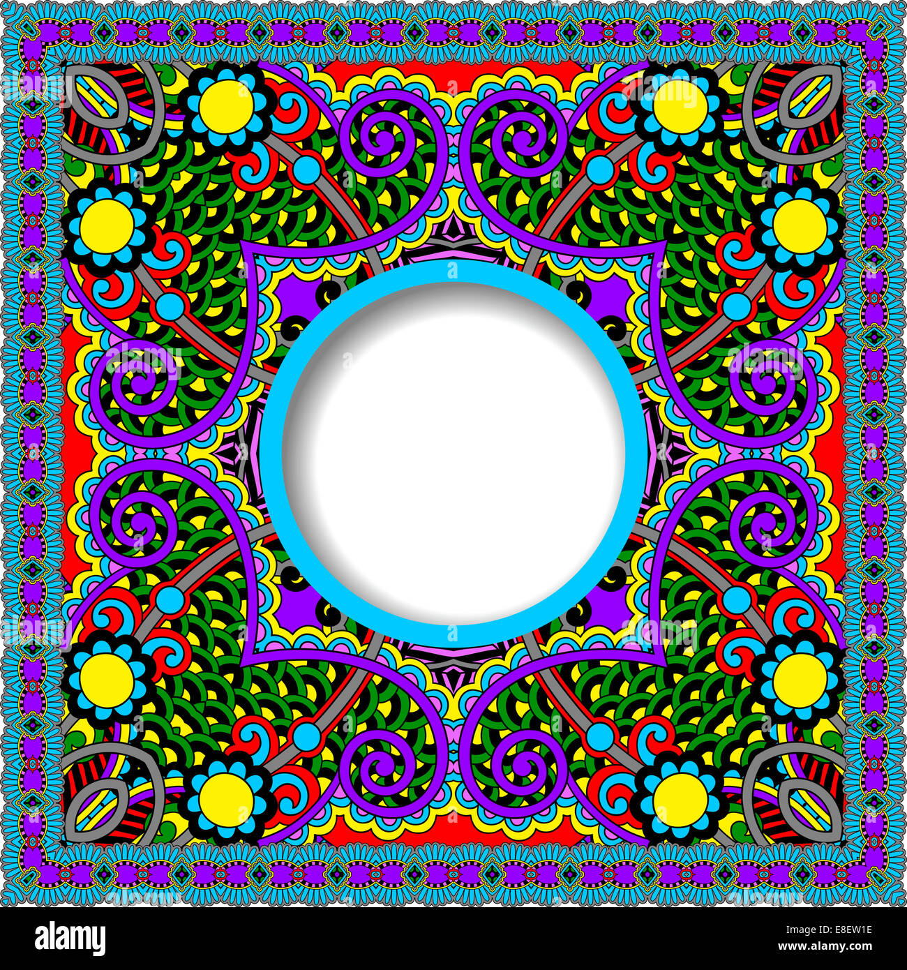 decorative pattern of ukrainian ethnic carpet Stock Photo - Alamy