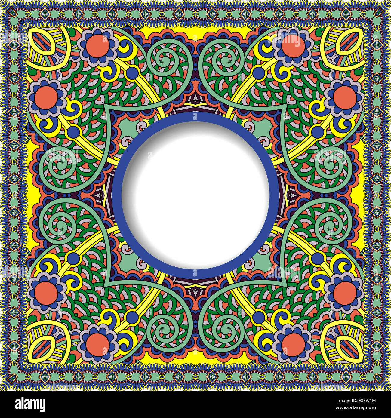 decorative pattern of ukrainian ethnic carpet design Stock Photo - Alamy