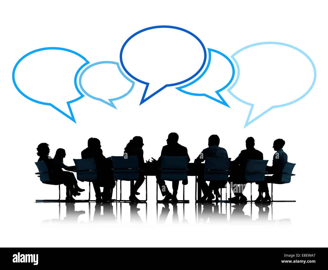 Communication work business interaction Cut Out Stock Images & Pictures ...