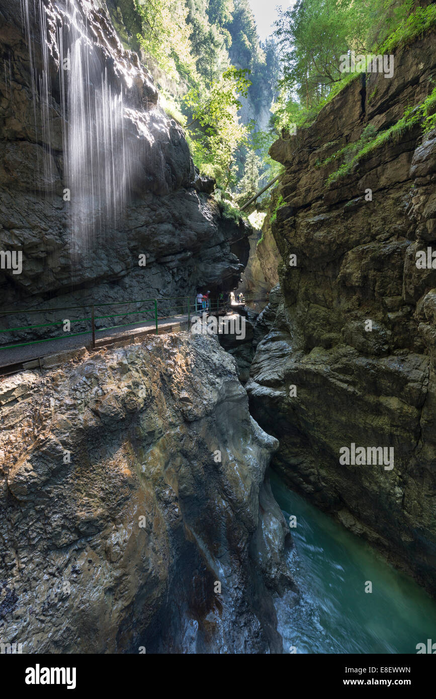 Breitachklamm gorge in Oberstdorf, Kleinwalsertal, Allgäu Stock Photo ...