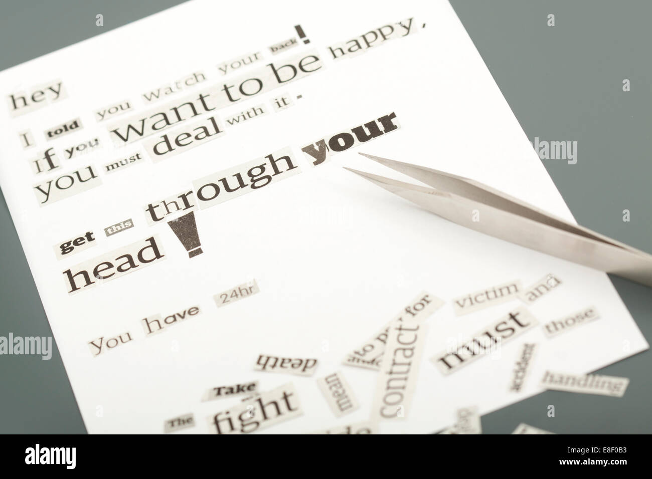 Anonymous letter hi-res stock photography and images - Alamy