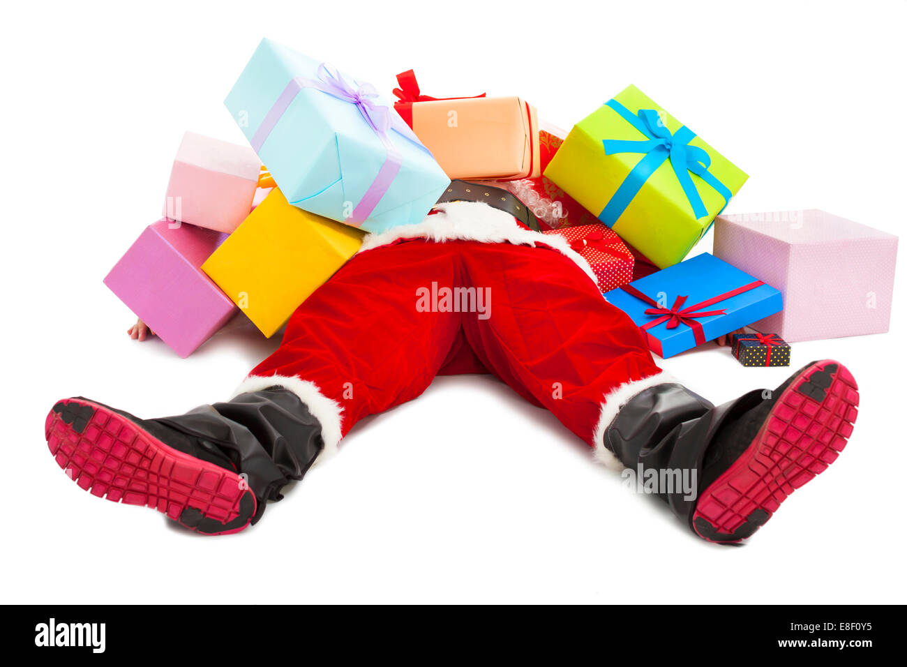 Man carrying gift boxes hi-res stock photography and images - Alamy
