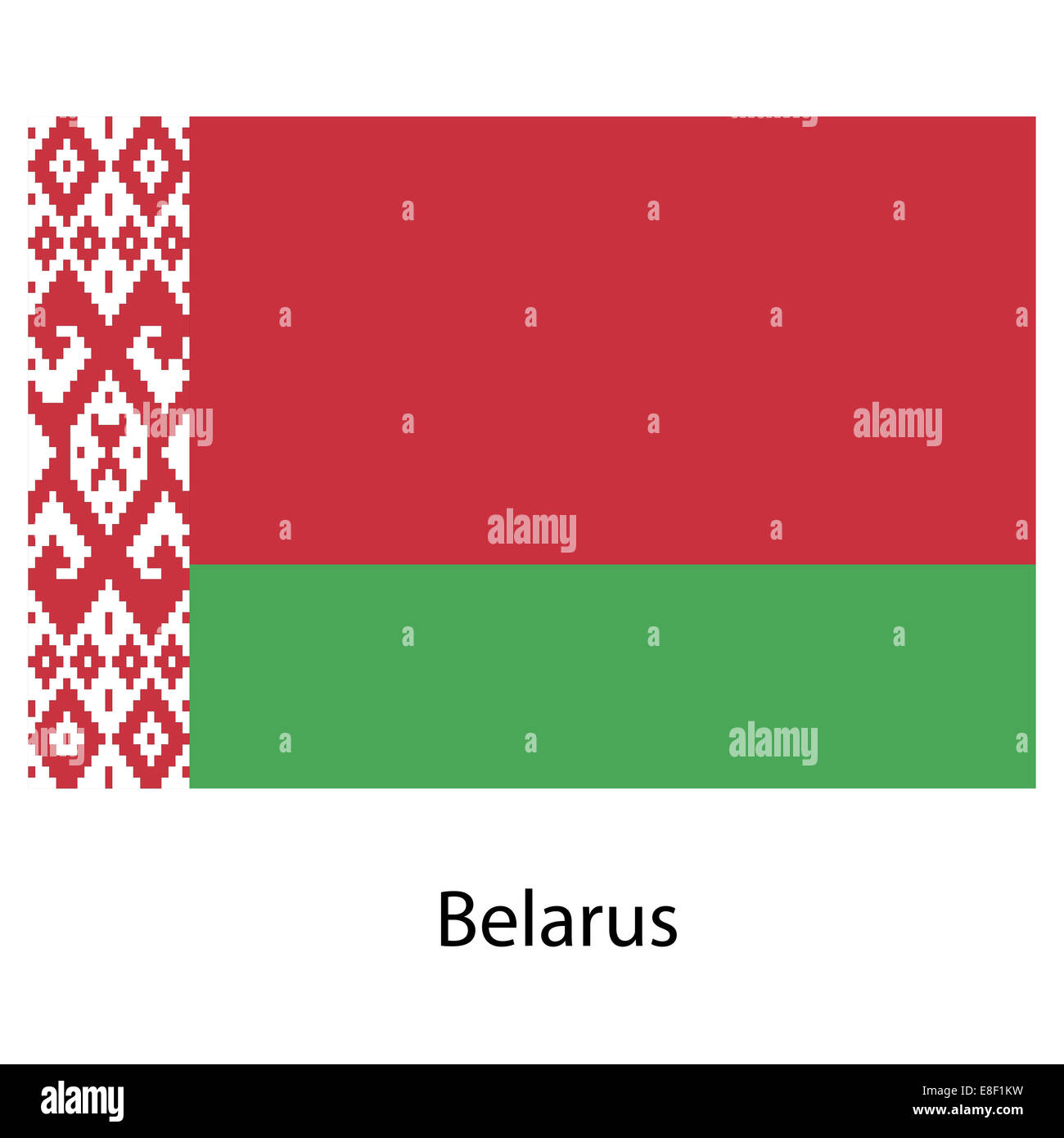 Flag of the country belarus. Vector illustration Stock Photo - Alamy