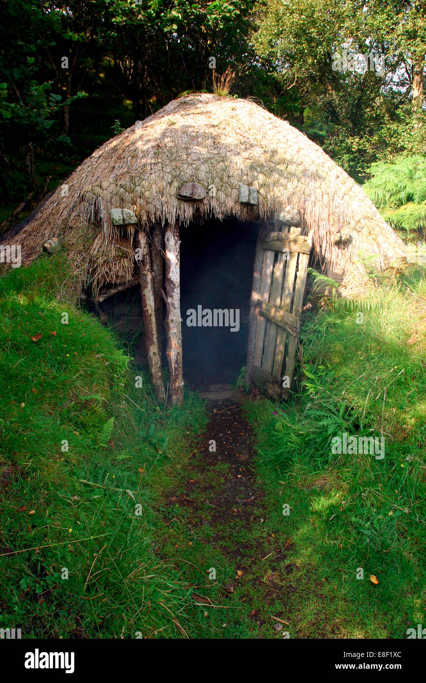 Black house, Colbost Folk Museum, Skye, Highland, Scotland Stock Photo ...