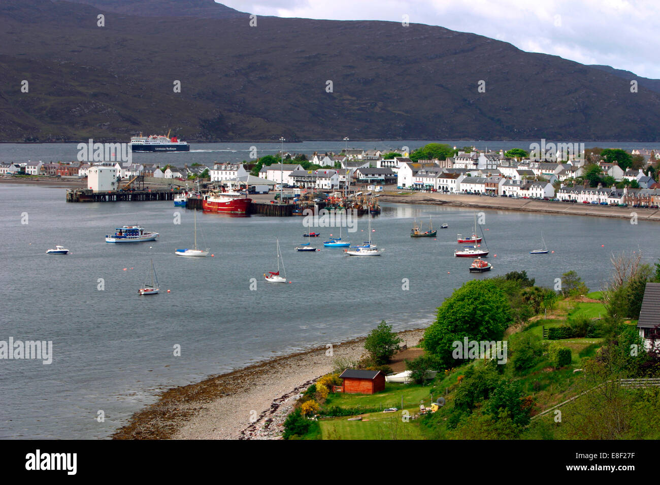 View of Ullapool harbour, Highland, Scotland Stock Photo - Alamy