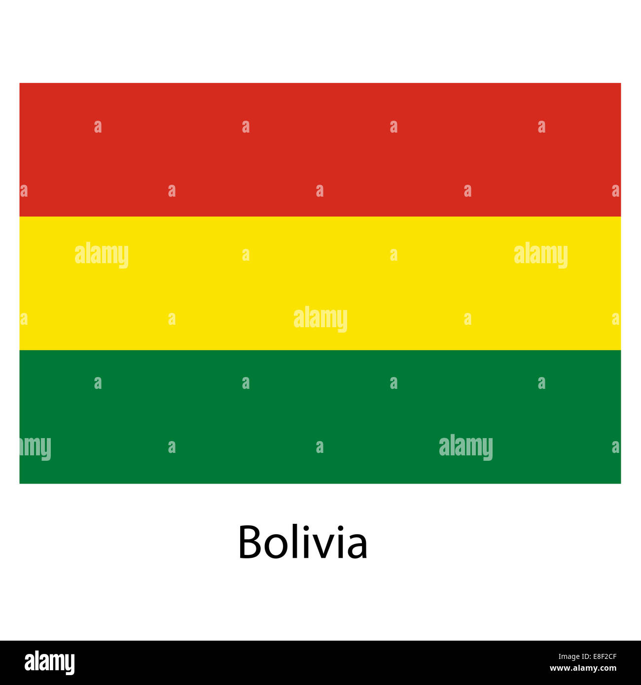 Flag of the country bolivia. Vector illustration Stock Photo - Alamy