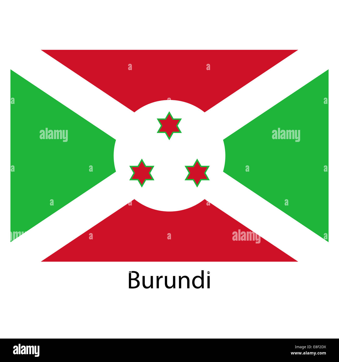 Flag of the country burundi. Vector illustration Stock Photo - Alamy