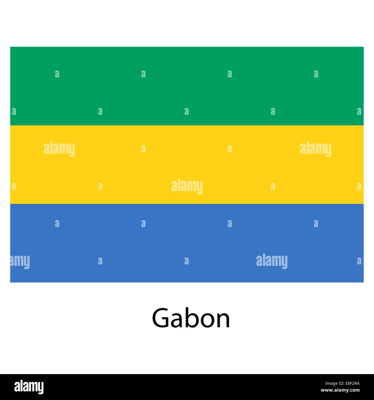 Flag of the country gabon. Vector illustration Stock Photo - Alamy