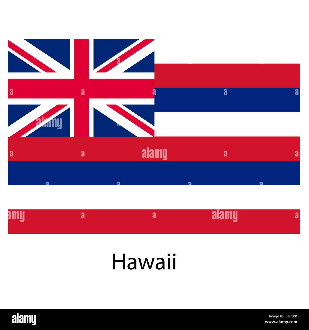 Editable hawaii flag vector Cut Out Stock Images & Pictures - Alamy