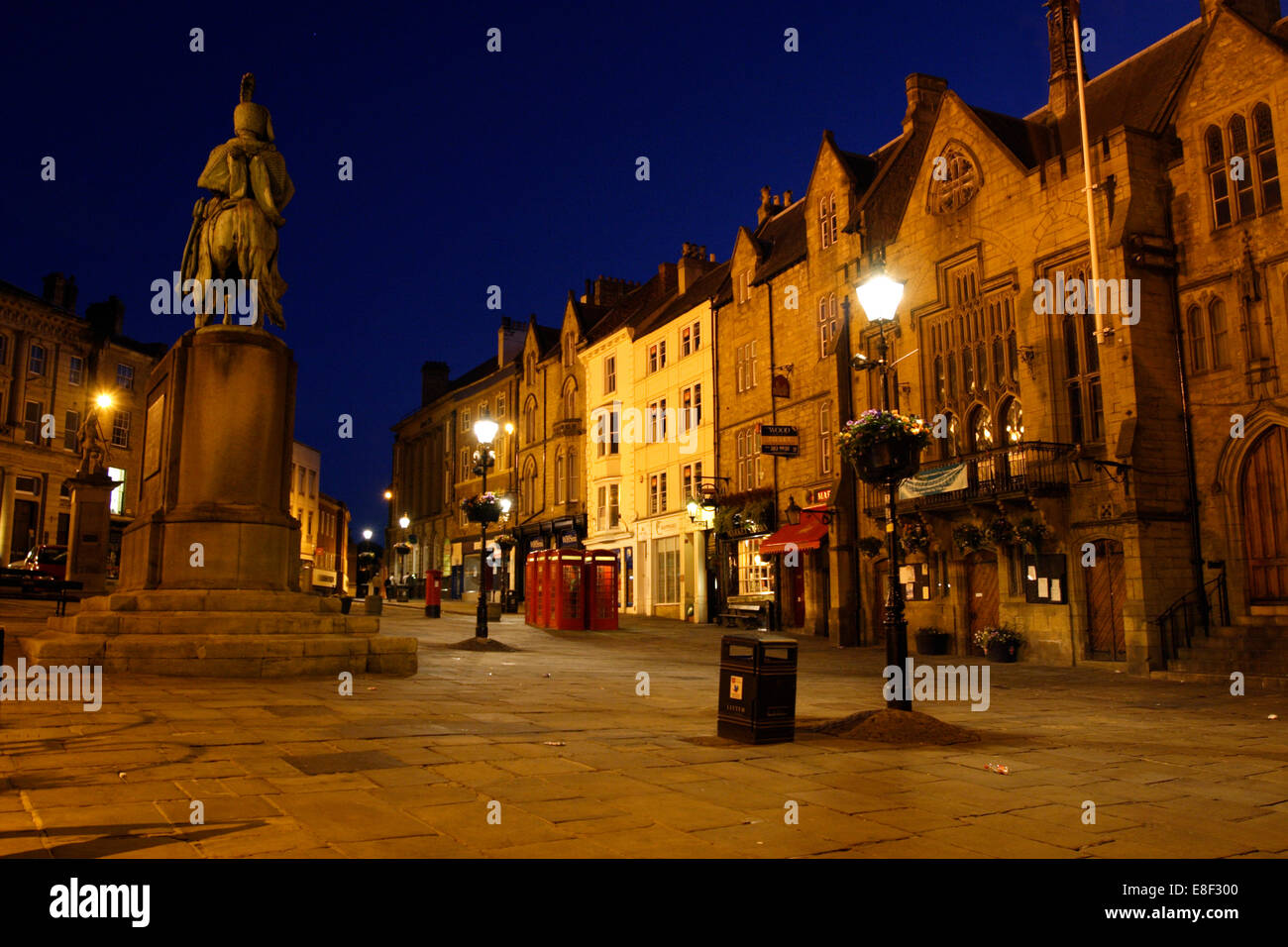 Market place at night, Durham Stock Photo - Alamy