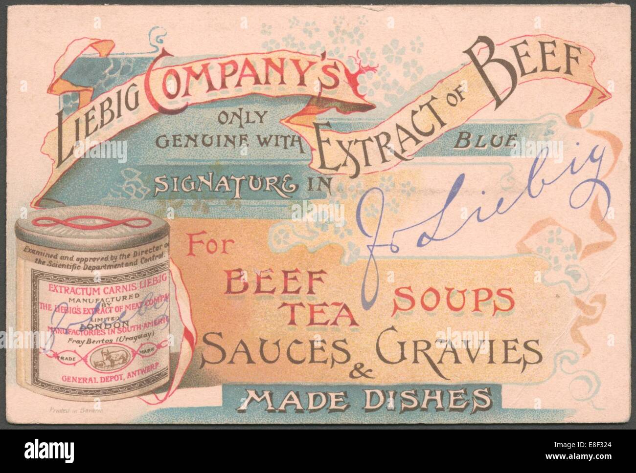 Liebig Company Meat extract, 1880s. Artist: Unknown Stock Photo - Alamy