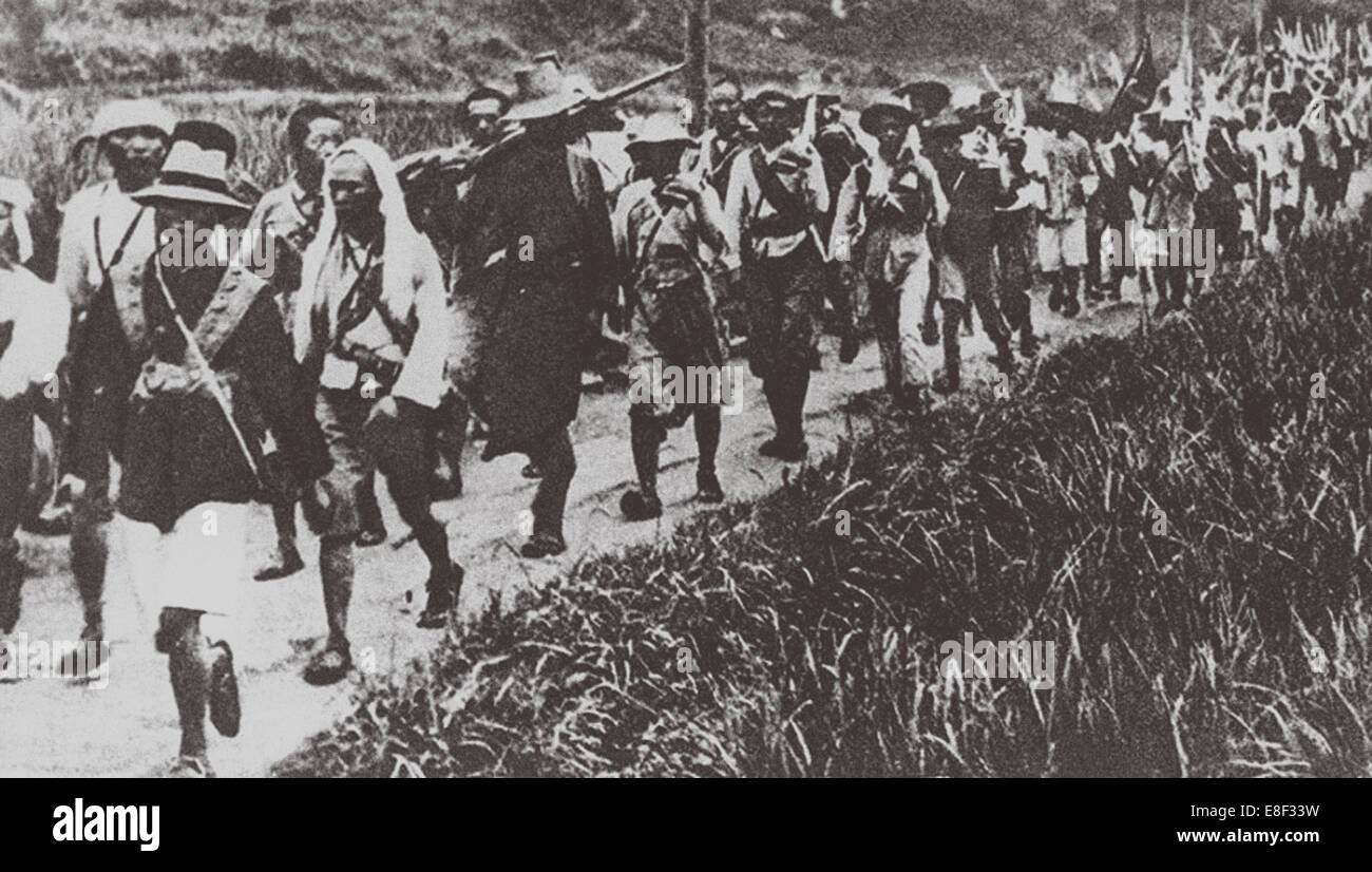 The Kuomintang troops captured Beijing in June 1928 Artist: Anonymous ...