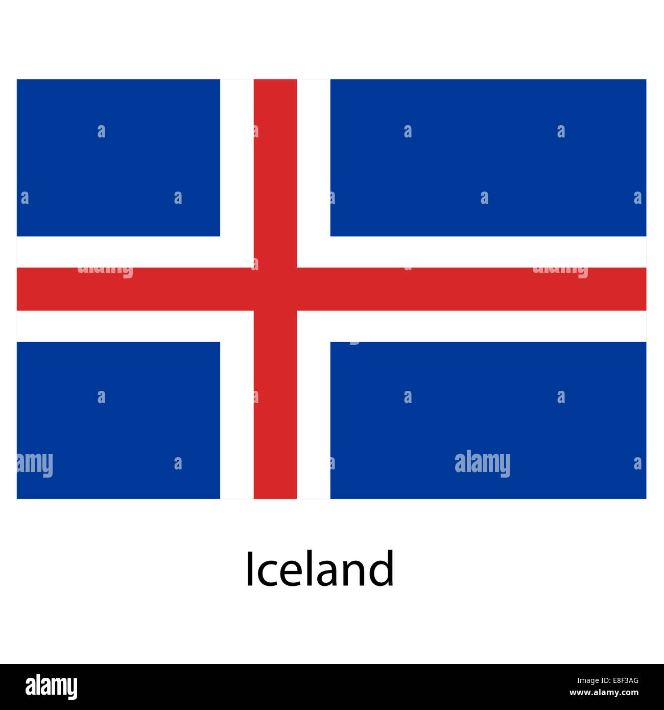 Editable vector iceland country flag hi-res stock photography and ...