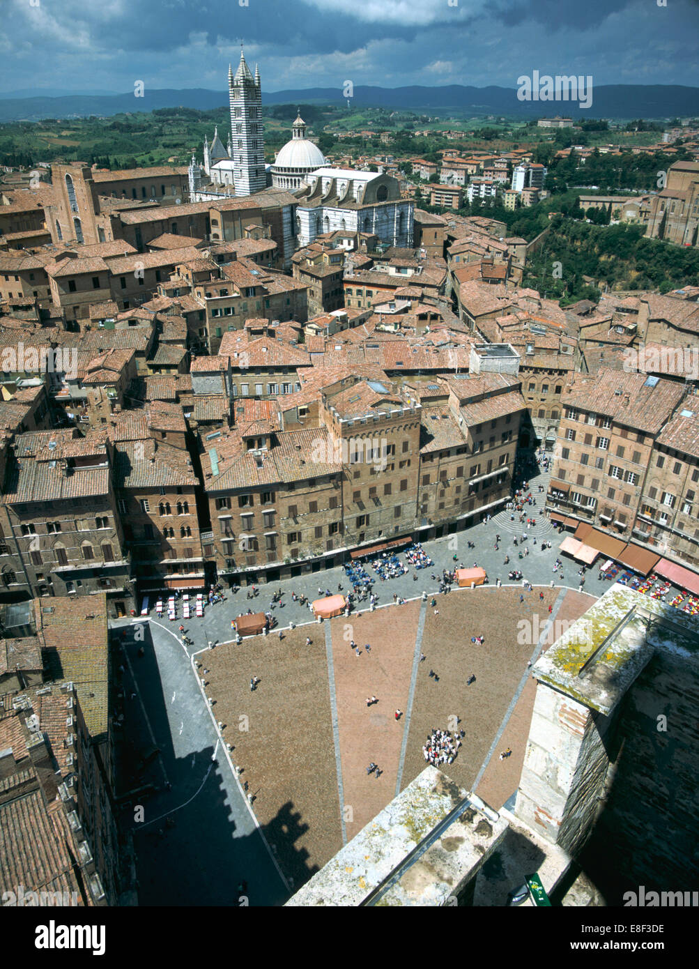 Panorama to cathedral, Sienna, Tuscany, Italy Stock Photo - Alamy