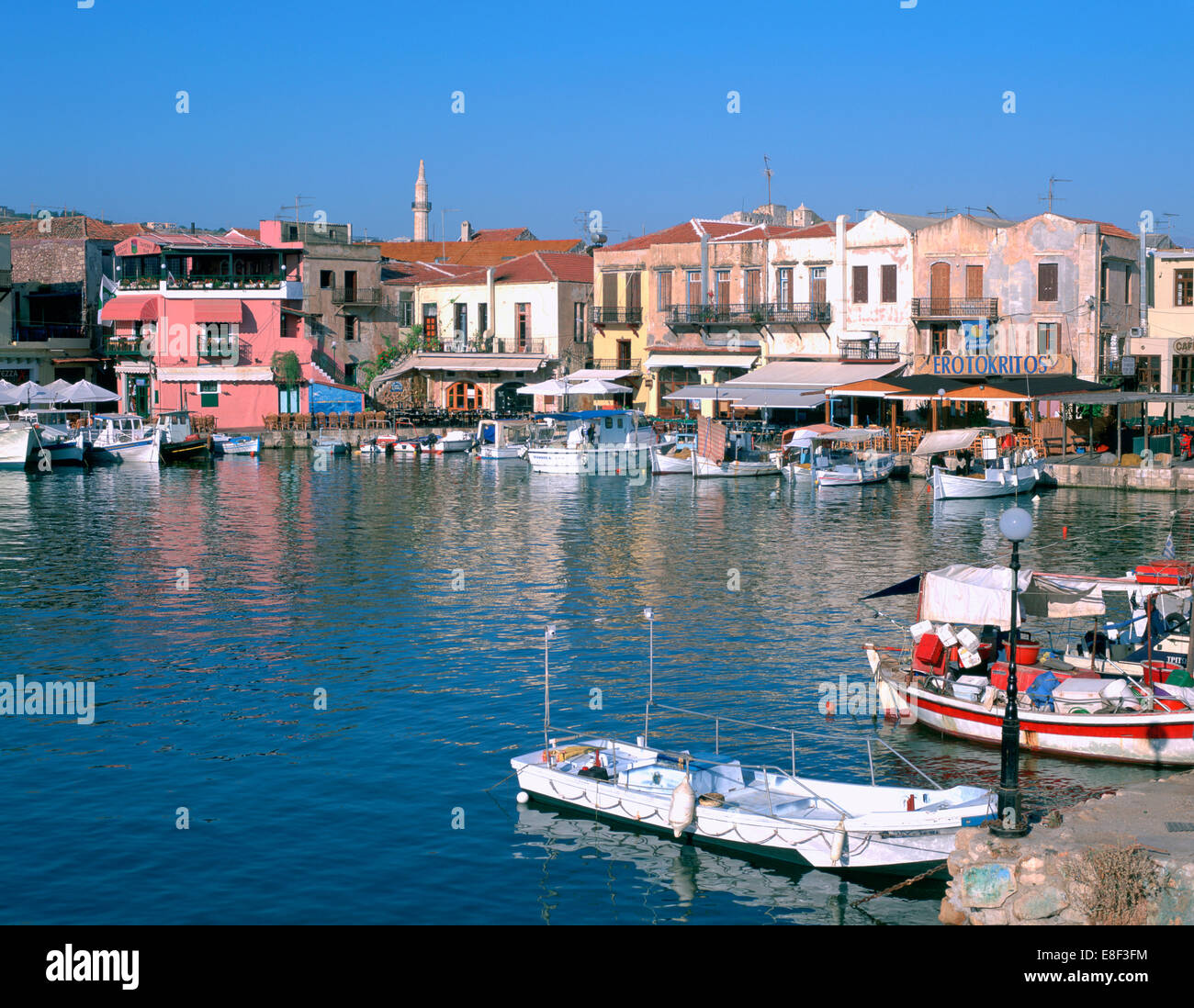 Old Harbour, Rethymnon, Crete, Greece Stock Photo - Alamy
