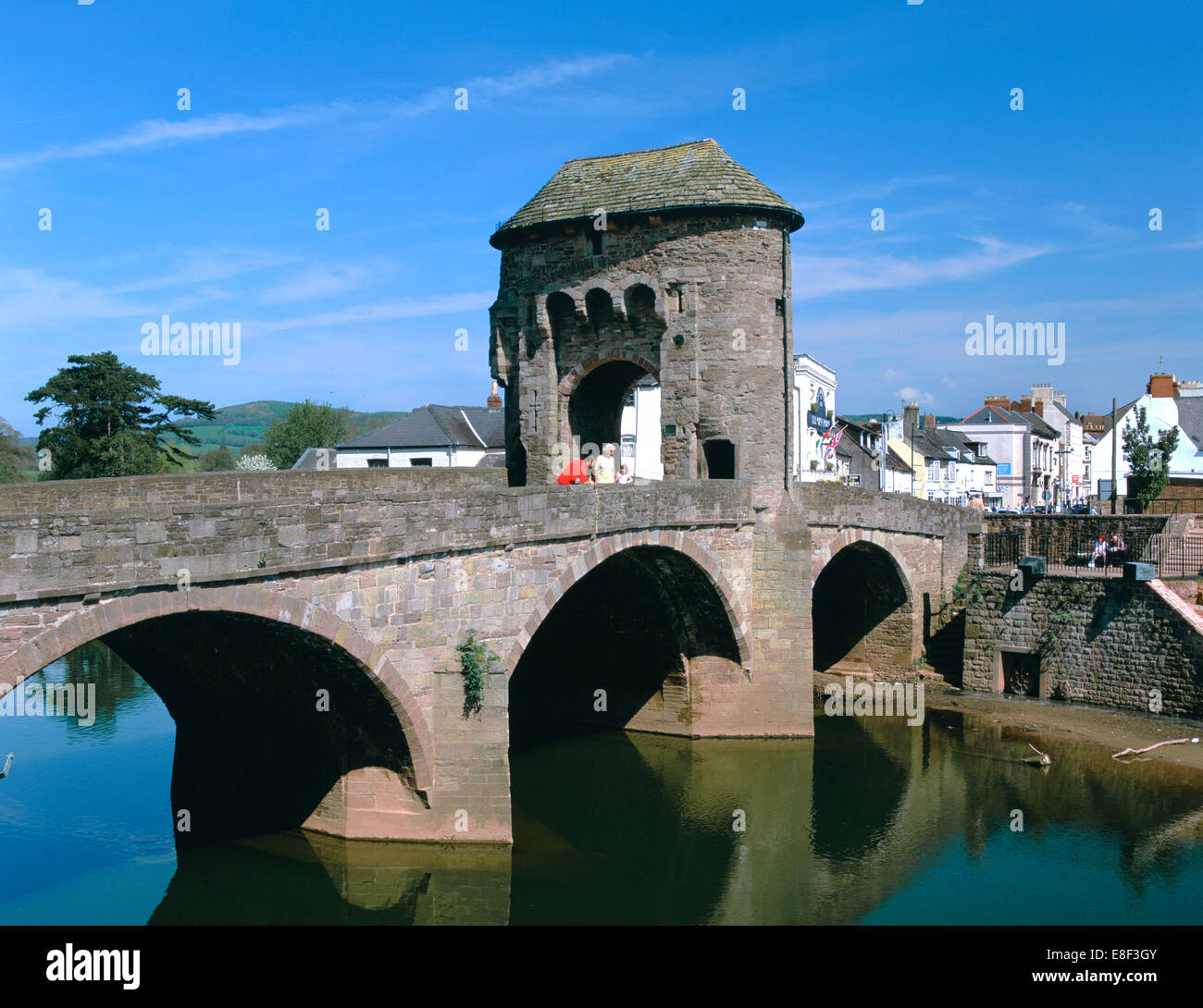 Narrow Bridge, Monmouth, Monmouthshire, Wales Stock Photo - Alamy