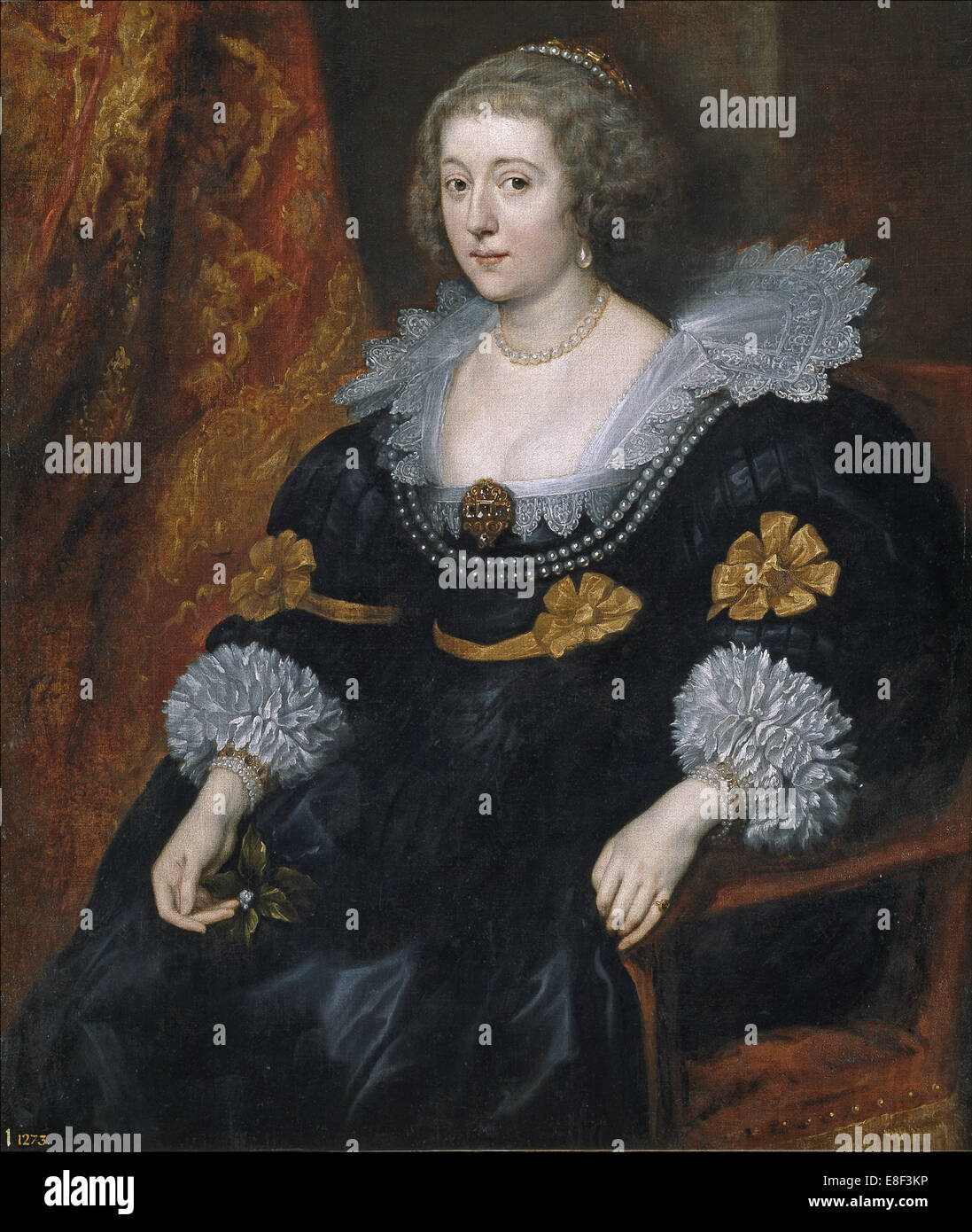 Portrait of Amalia of Solms-Braunfels (1602-1675). Artist: Dyck, Sir ...
