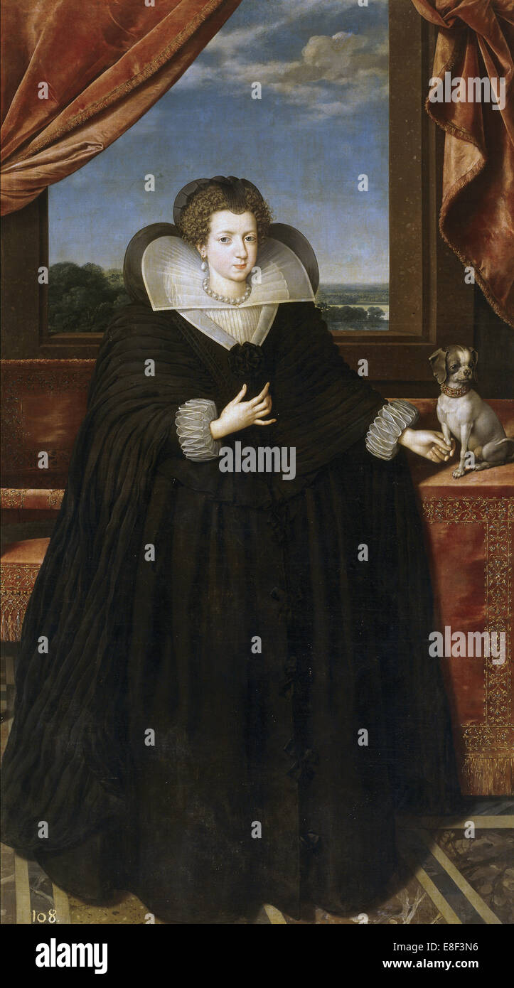 Portrait of Queen Elisabeth of France (1602-1644), Queen consort of ...
