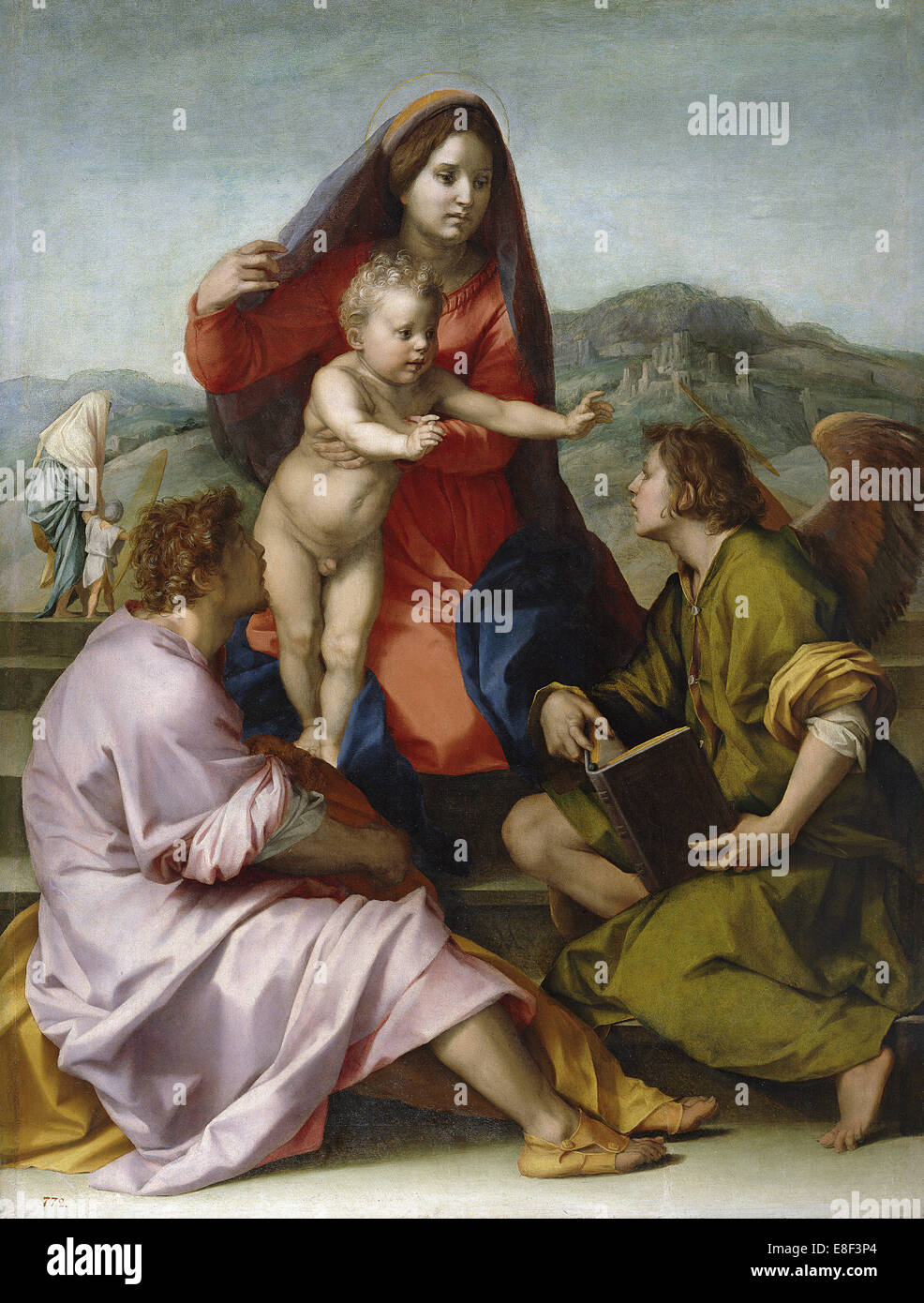 Madonna and Child with Saint Matthew and the Angel. Artist: Andrea del ...