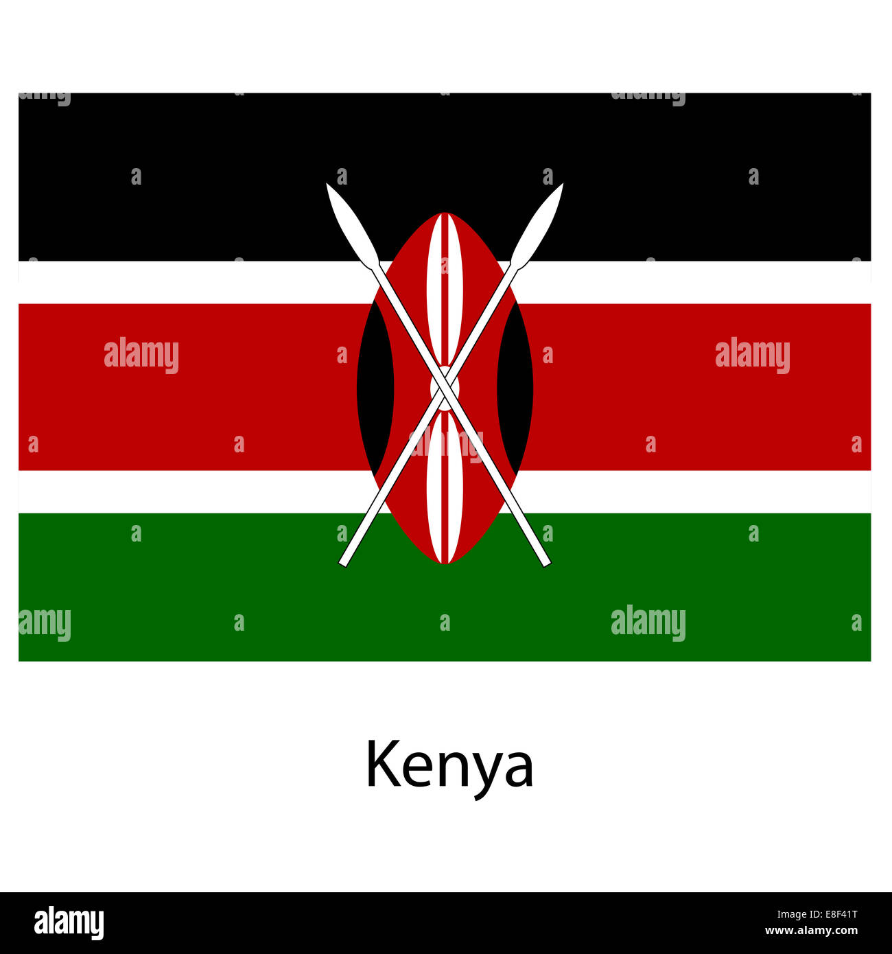 Editable vector kenya country flag hi-res stock photography and images ...