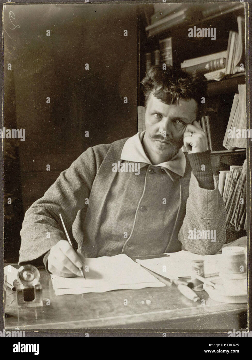 Self-Portrait Artist: Strindberg, August (1849-1912 Stock Photo - Alamy