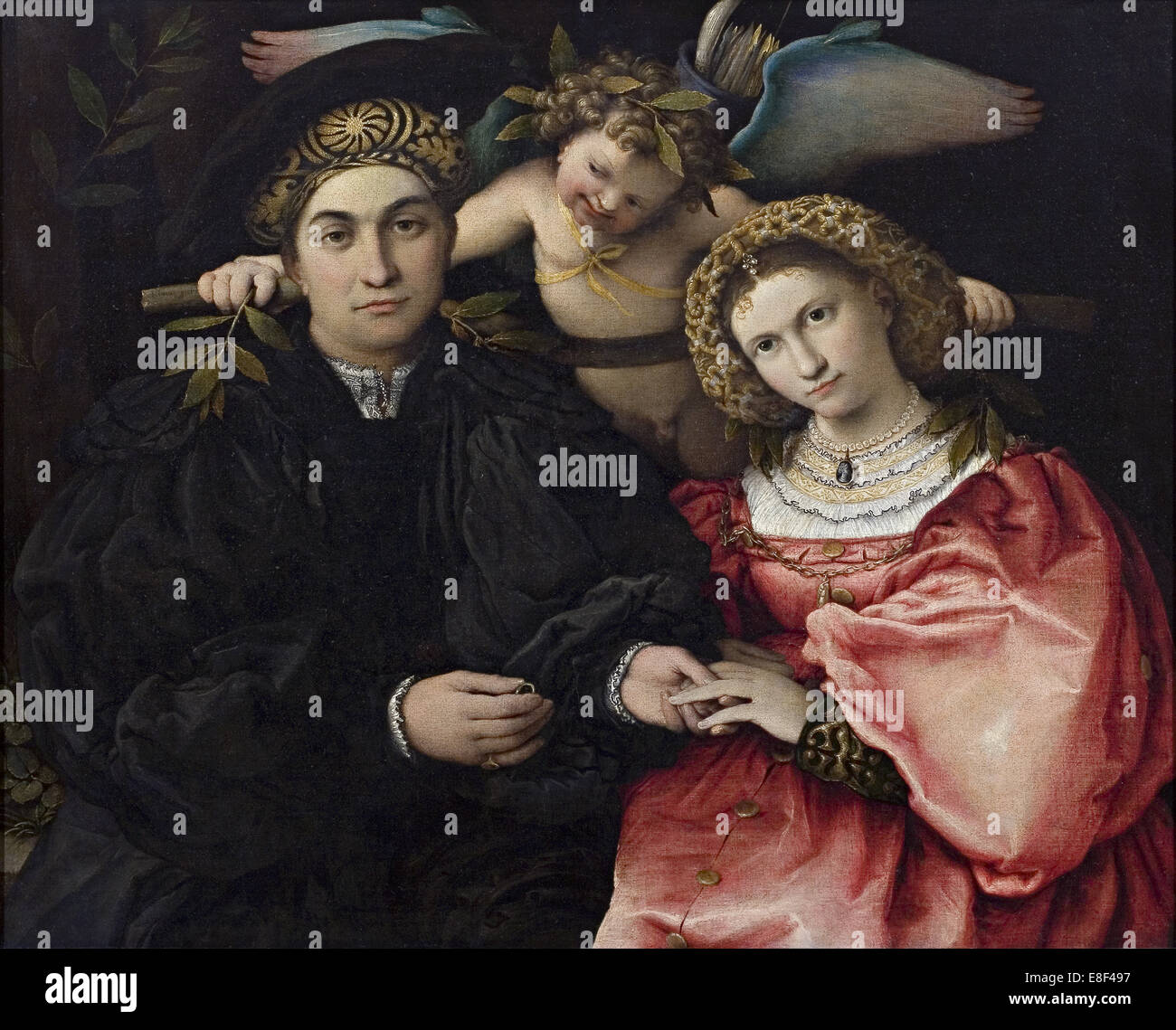 Portrait of Marsilio Cassotti and His Bride Faustina. Artist: Lotto ...