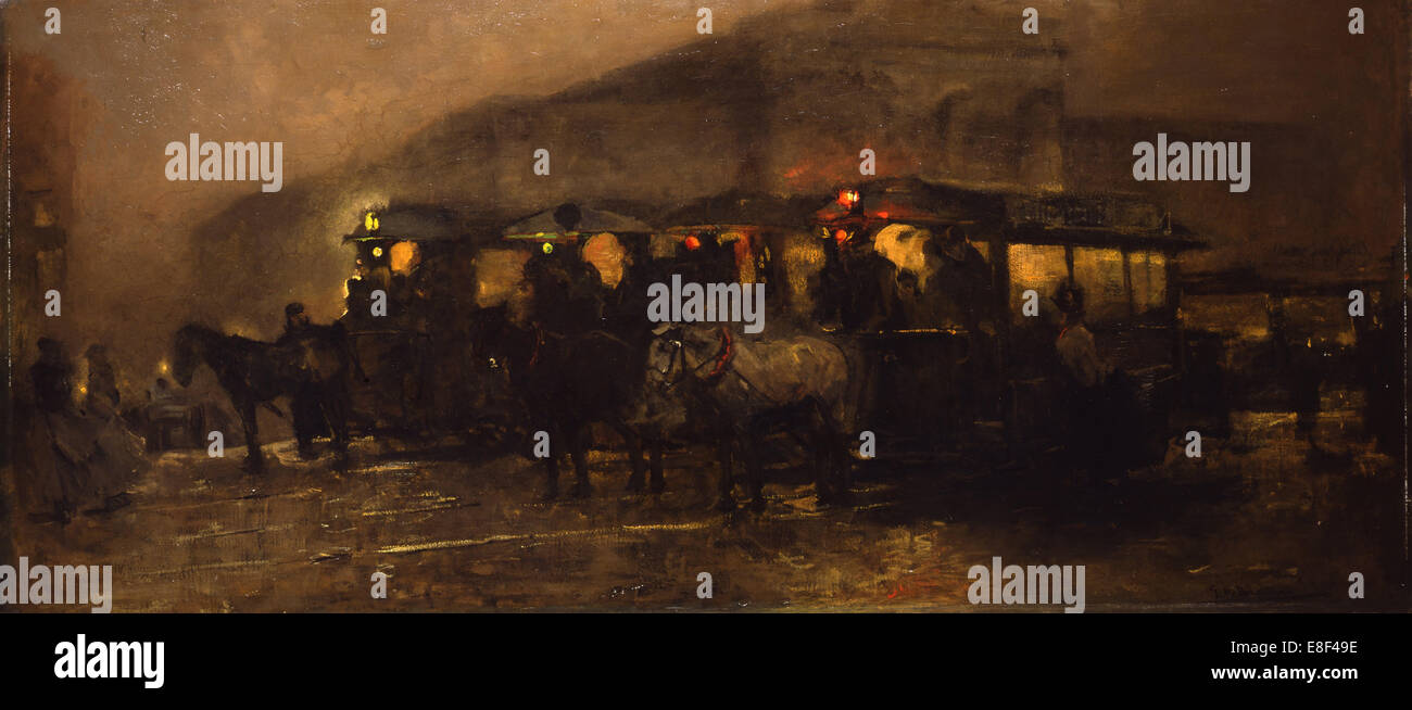 Evening at Square. Artist: Breitner, George Hendrik (1857-1923 Stock ...