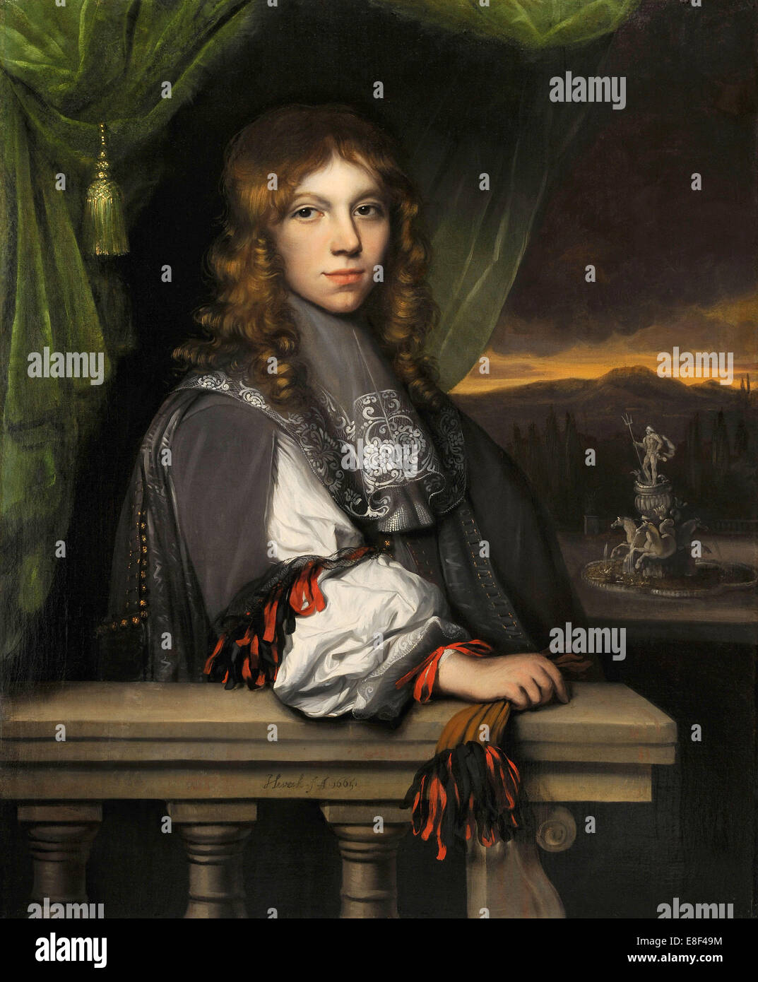 Portrait of Mattheus van den Broucke. Artist: Leveck, Jacobus (1634 ...