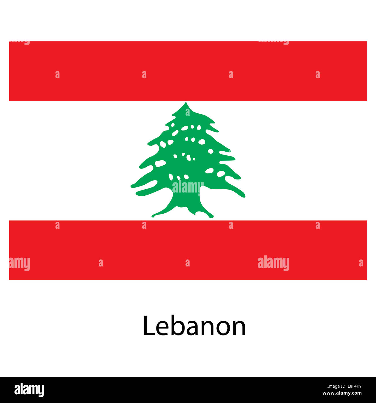 Flag of the country lebanon. Vector illustration Stock Photo - Alamy