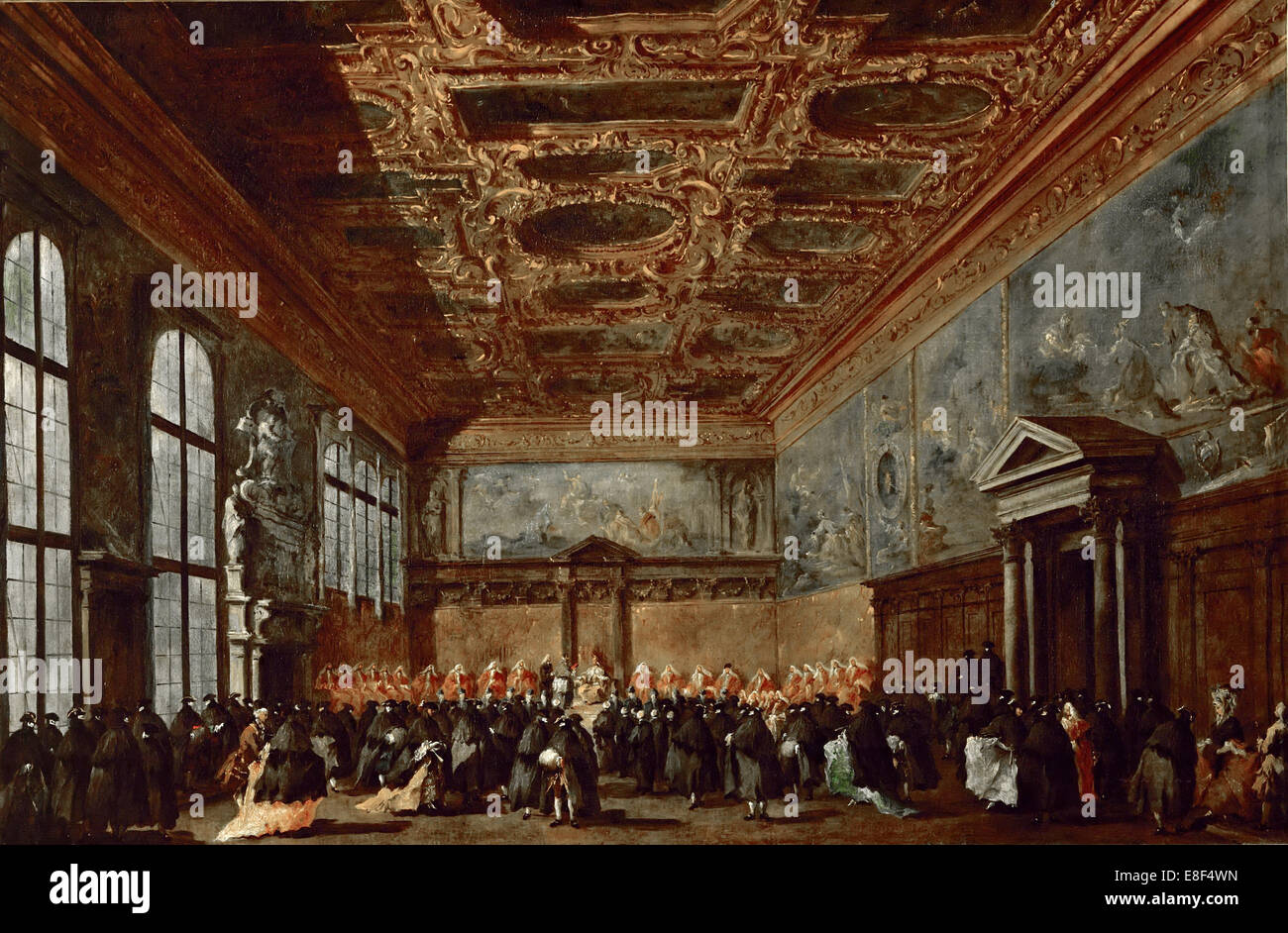 The Doge of Venice Giving Audience in the Sala del Collegio in the Doge ...