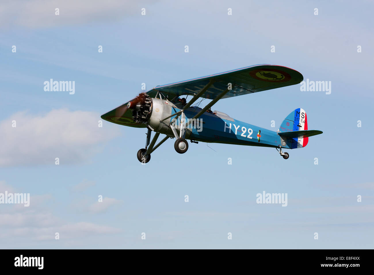 Morane Saulnier Ms317 HY22 317 G-MOSA in flight taking-off from ...