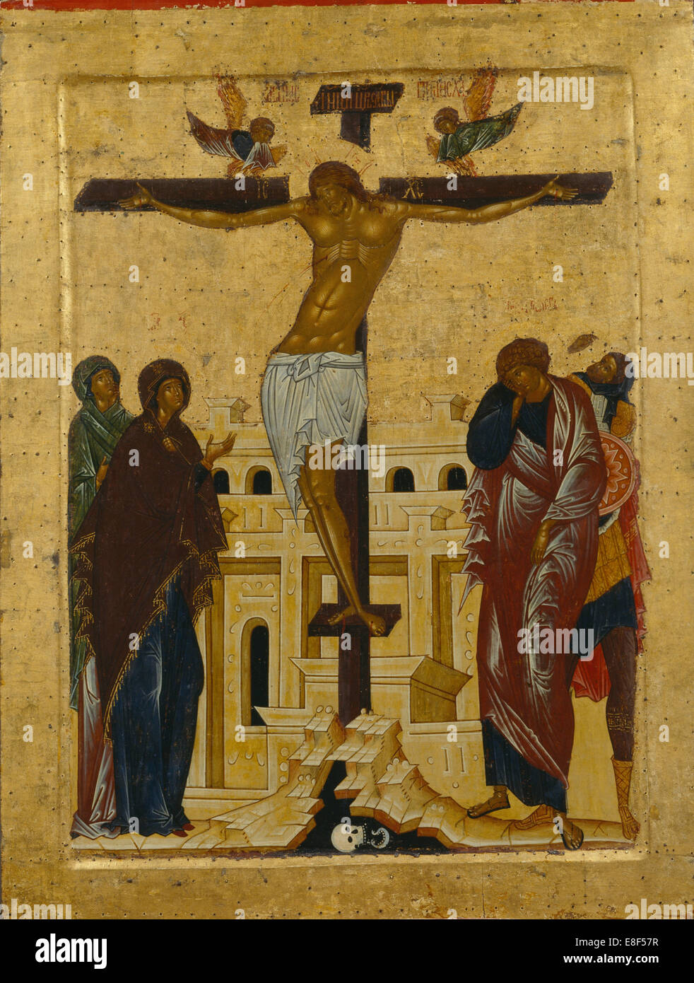 The Crucifixion. Artist: Russian icon Stock Photo - Alamy