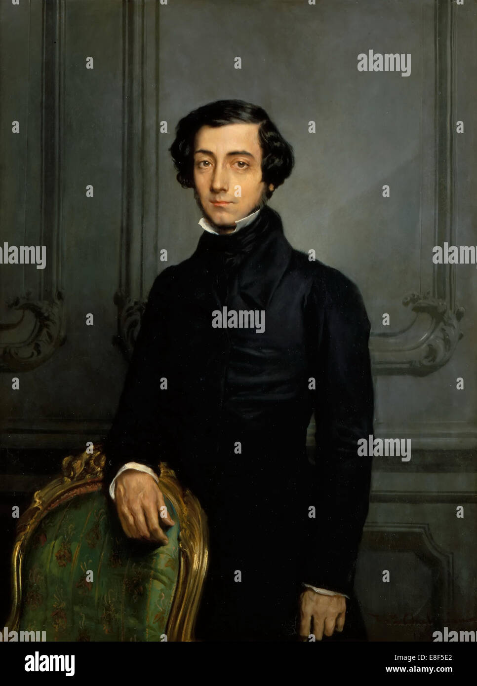Portrait of Alexis de Tocqueville (1805-1859). Artist: Chassériau ...