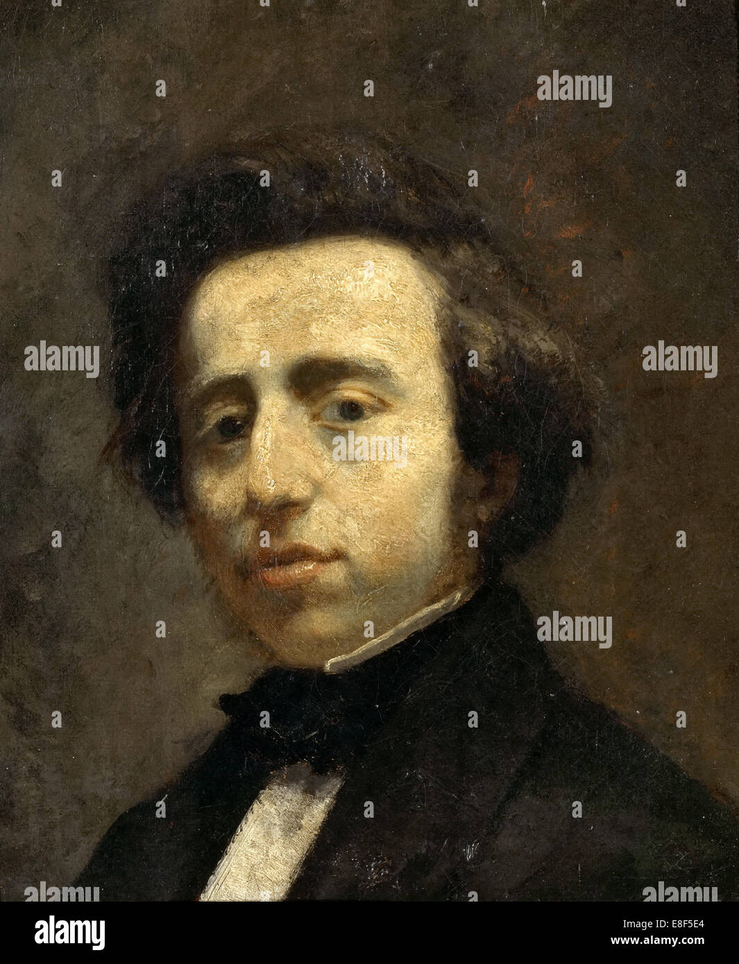 Portrait of Frédéric Chopin. Artist: Couture, Thomas (1815-1879 Stock ...