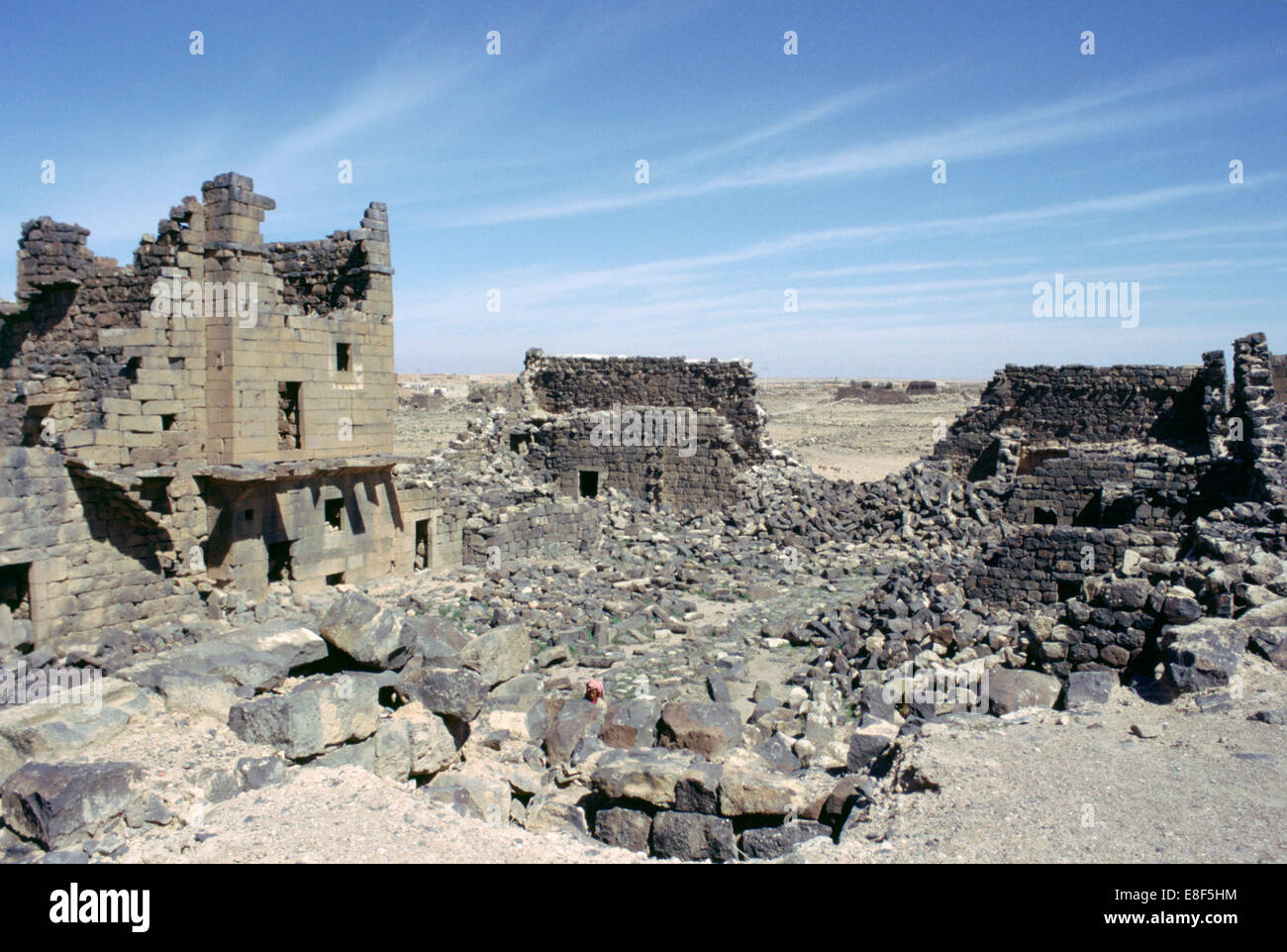 Barracks, Umm el-Jimal, Jordan Stock Photo - Alamy