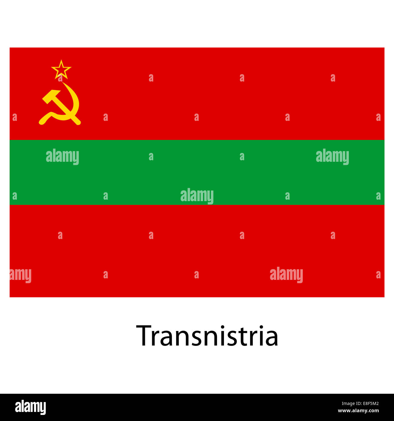 Flag of the country transnistria. Vector illustration Stock Photo - Alamy