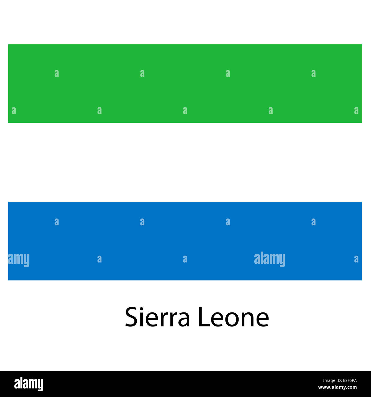 Flag of the country sierra leone. Vector illustration Stock Photo - Alamy