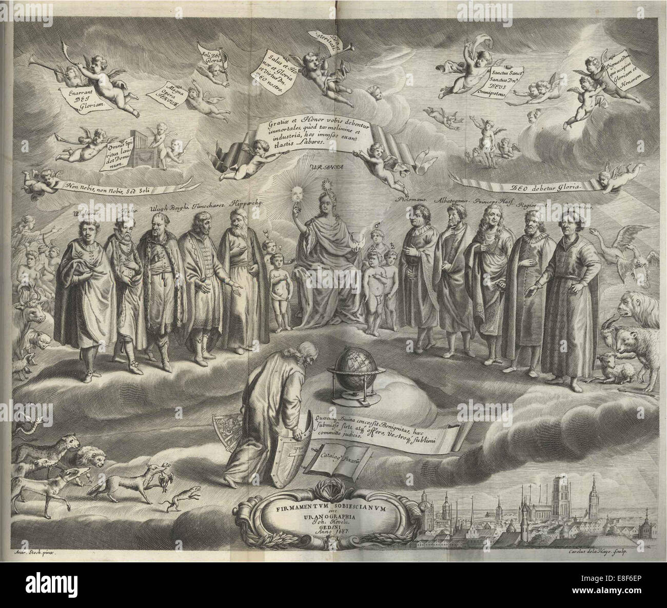 Firmamentum Sobiescianumsive Uranographia (Frontispiece). Artist ...