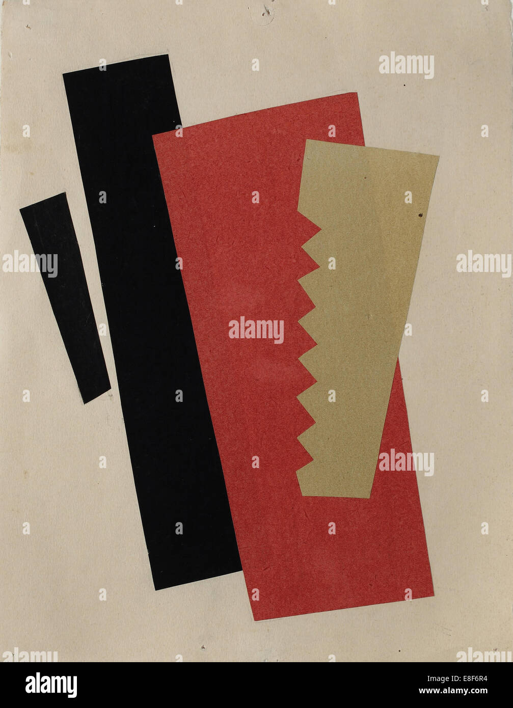 Composition (Red-Black-Gold). Artist: Popova, Lyubov Sergeyevna (1889 ...