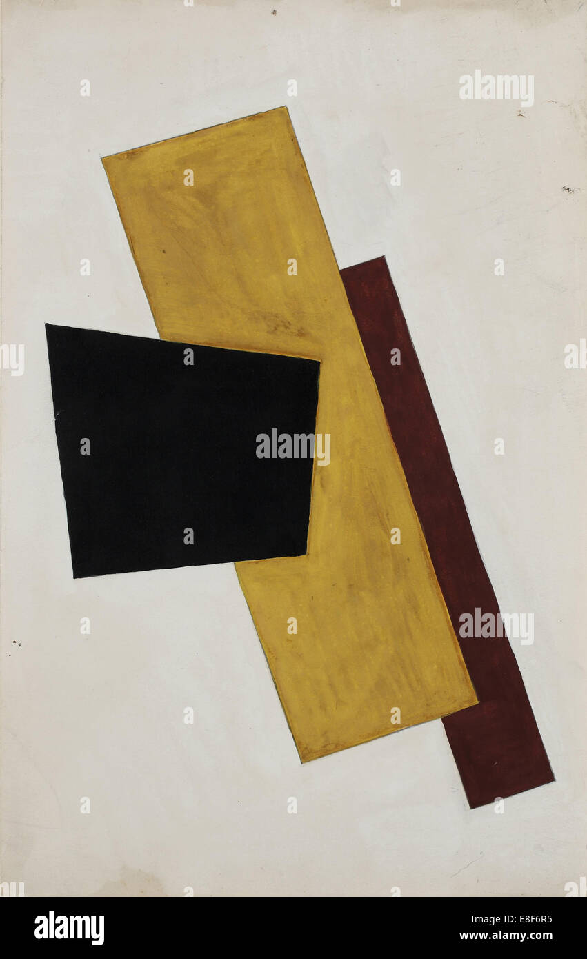 Composition. Artist: Popova, Lyubov Sergeyevna (1889-1924 Stock Photo ...
