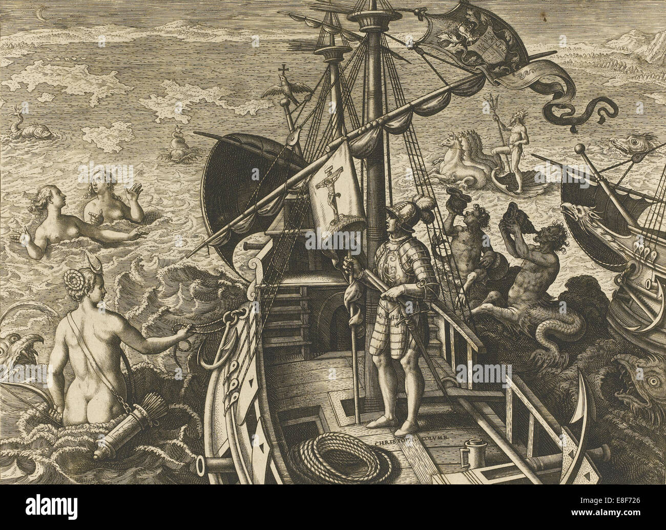 Christophorus Columbus Ligur (Americae Retectio). Artist: Stradanus ...